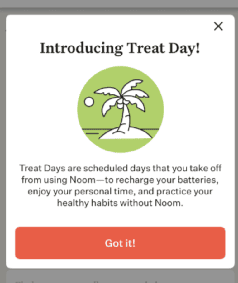 Treat Days - Noom: Lose weight and keep it off.